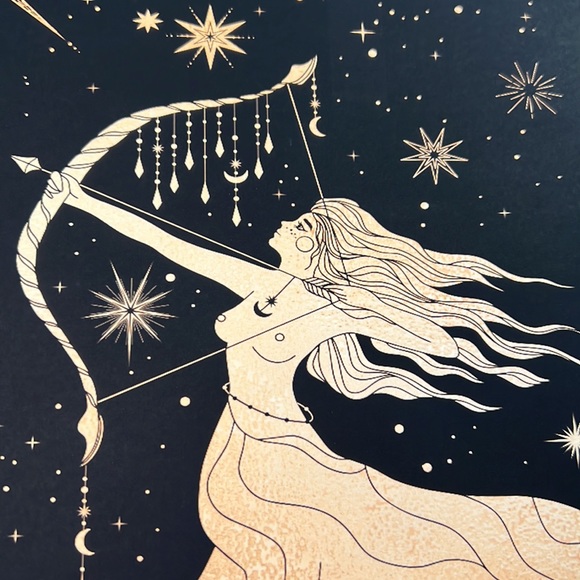 Art | Sagittarius Wall Art Celestial Zodiac Print Poster Unframed ...